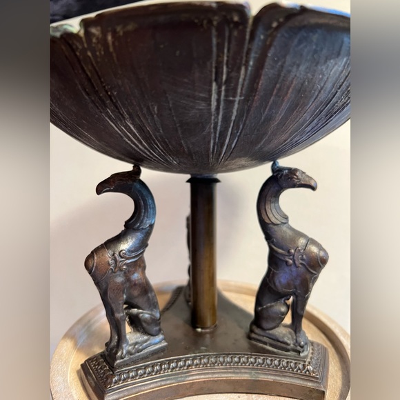 Accents | Antique Tazzacompote With Wingless Griffin Base Rare | Poshmark
